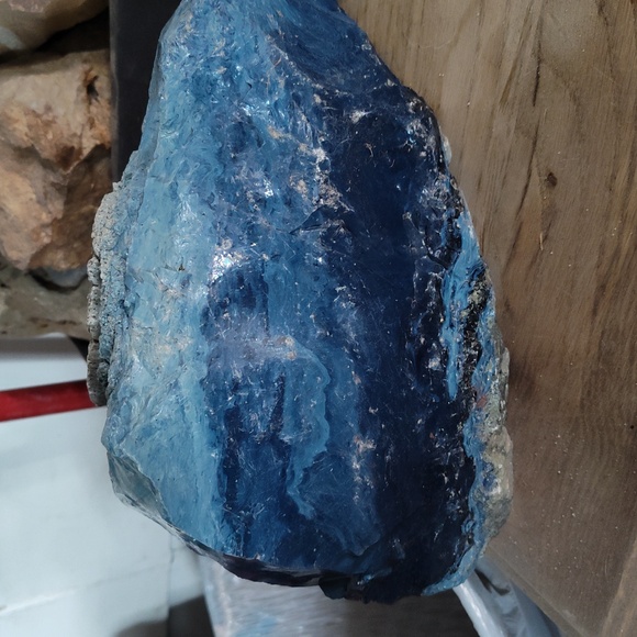 Accessories | Huge Blue Flint Stone | Poshmark